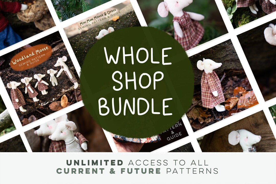 WHOLE SHOP Bundle | UNLIMITED Access to All Current & Future Sewing ...