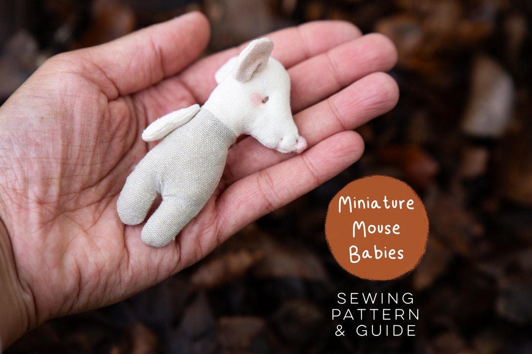 DIY Mini Mouse Babies Toy Sewing Pattern Cute Kawaii Scandi Rag Doll ...