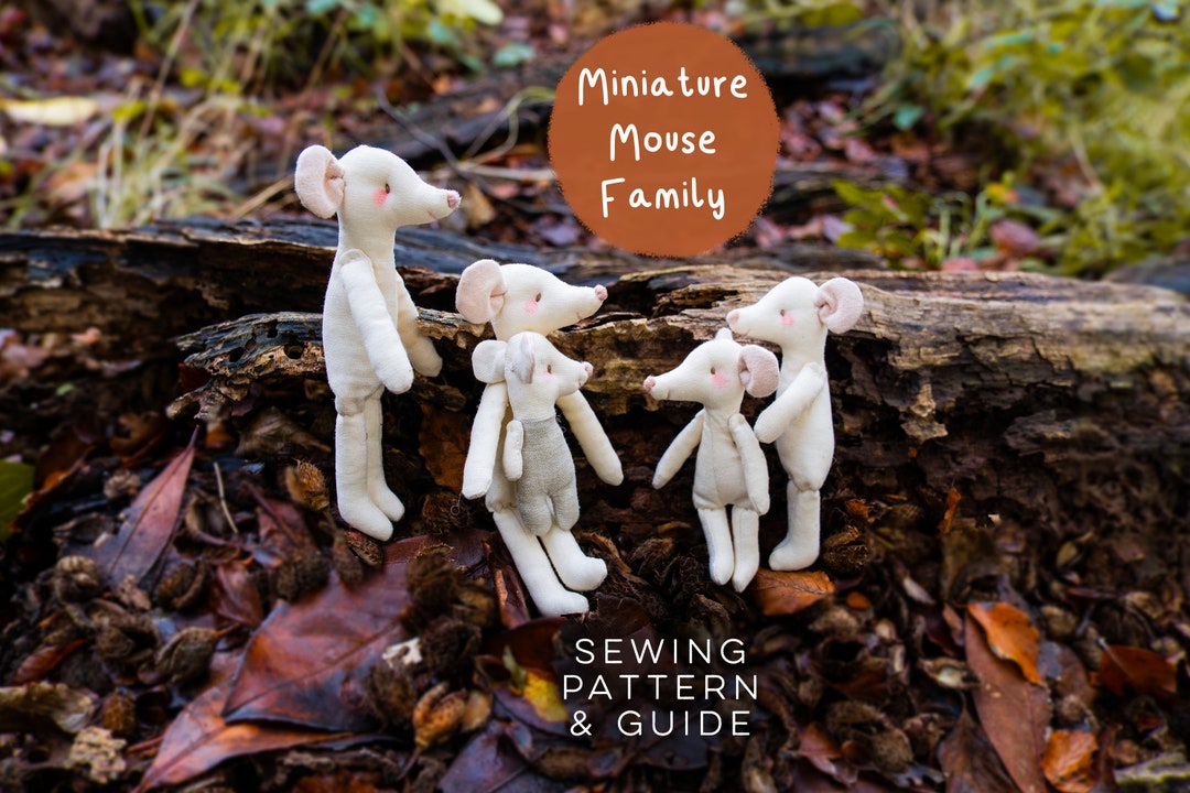 DIY Mini Mouse Family Toy Sewing Pattern (no Clothes) | Cute Scandi Rag ...