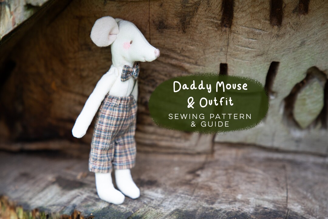 DIY Mini Dad Mouse & Trousers Outfit Sewing Pattern Cute - Etsy