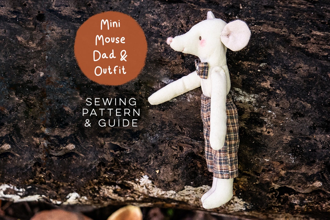 DIY Mini Dad Mouse & Trousers Outfit Sewing Pattern | Cute Scandi Rag ...