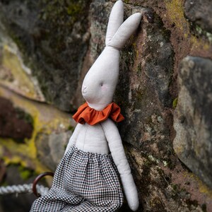 DIY Large Rabbit Toy Sewing Pattern | Cute Scandi Rag Heirloom Doll ...