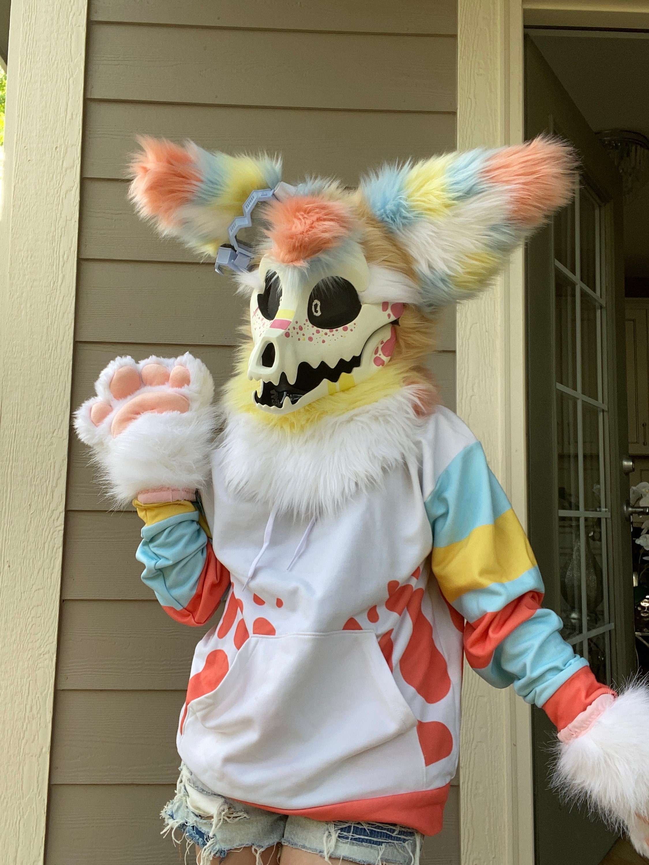 Skull Dog Fursuit Full Partial With Add Ons Made by Me - Etsy Australia