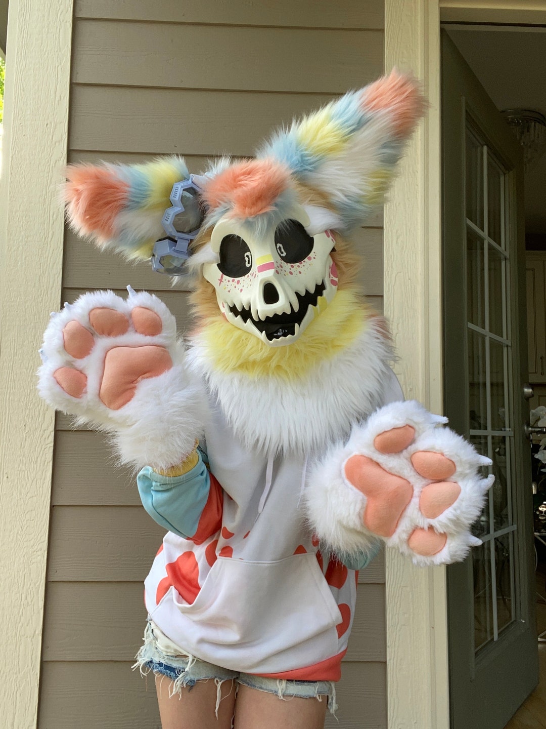 Skull Dog Fursuit Full Partial With Add Ons Made by Me - Etsy