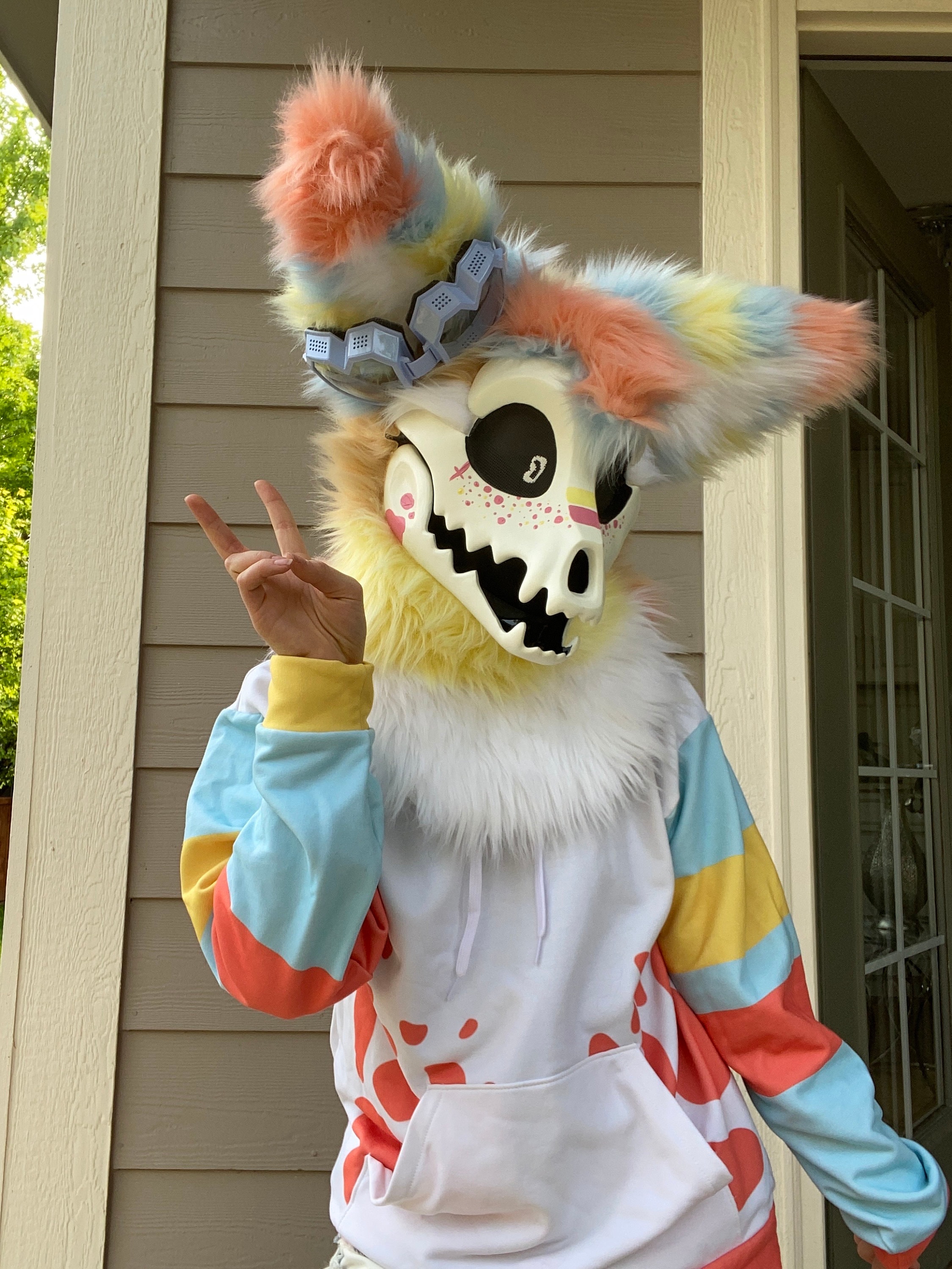Skull Dog Fursuit Full Partial With Add Ons Made by Me - Etsy Australia