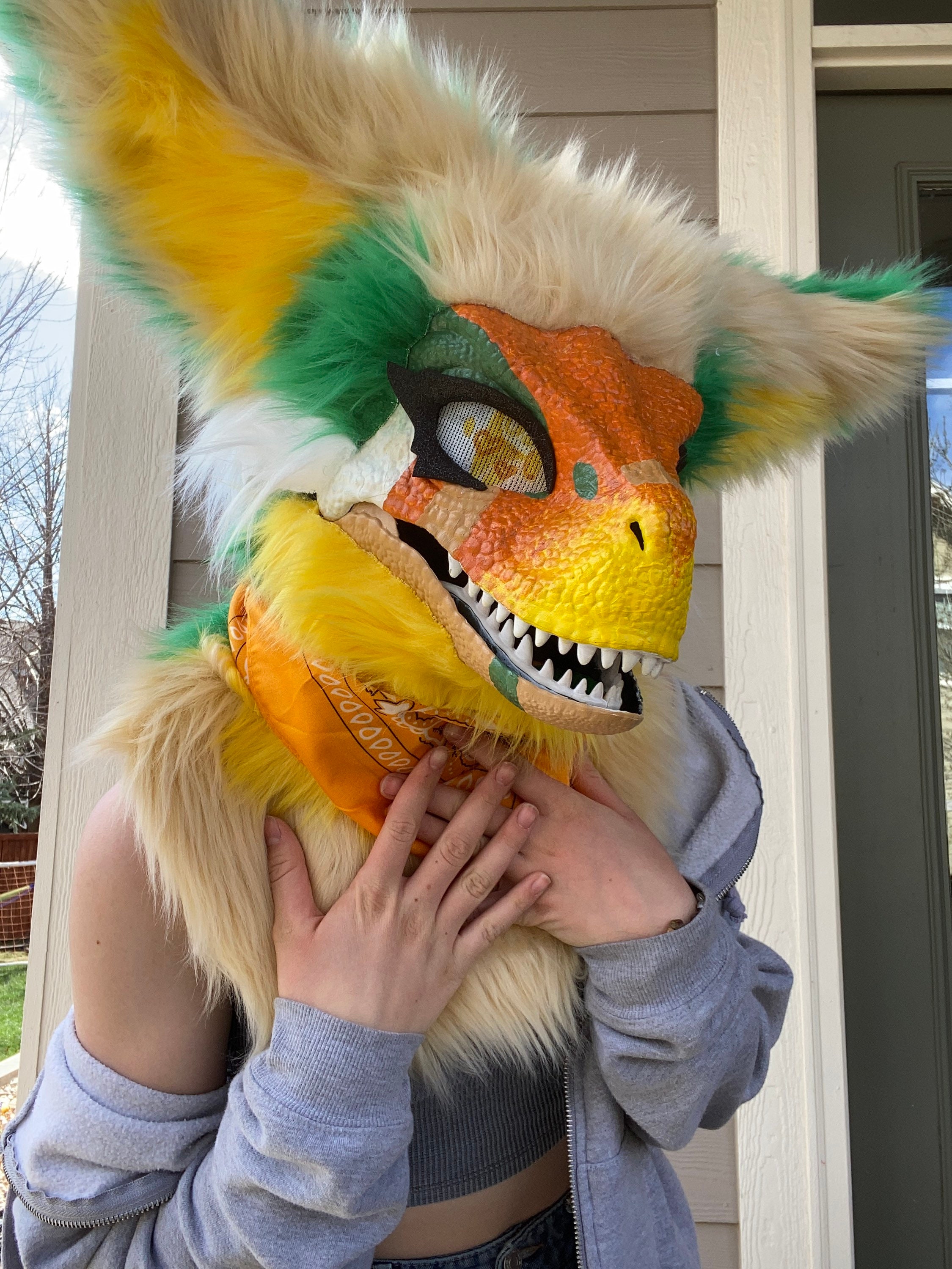 Raptor Maske vorgefertigt Hohe Qualität Natur inspiriert - Etsy.de