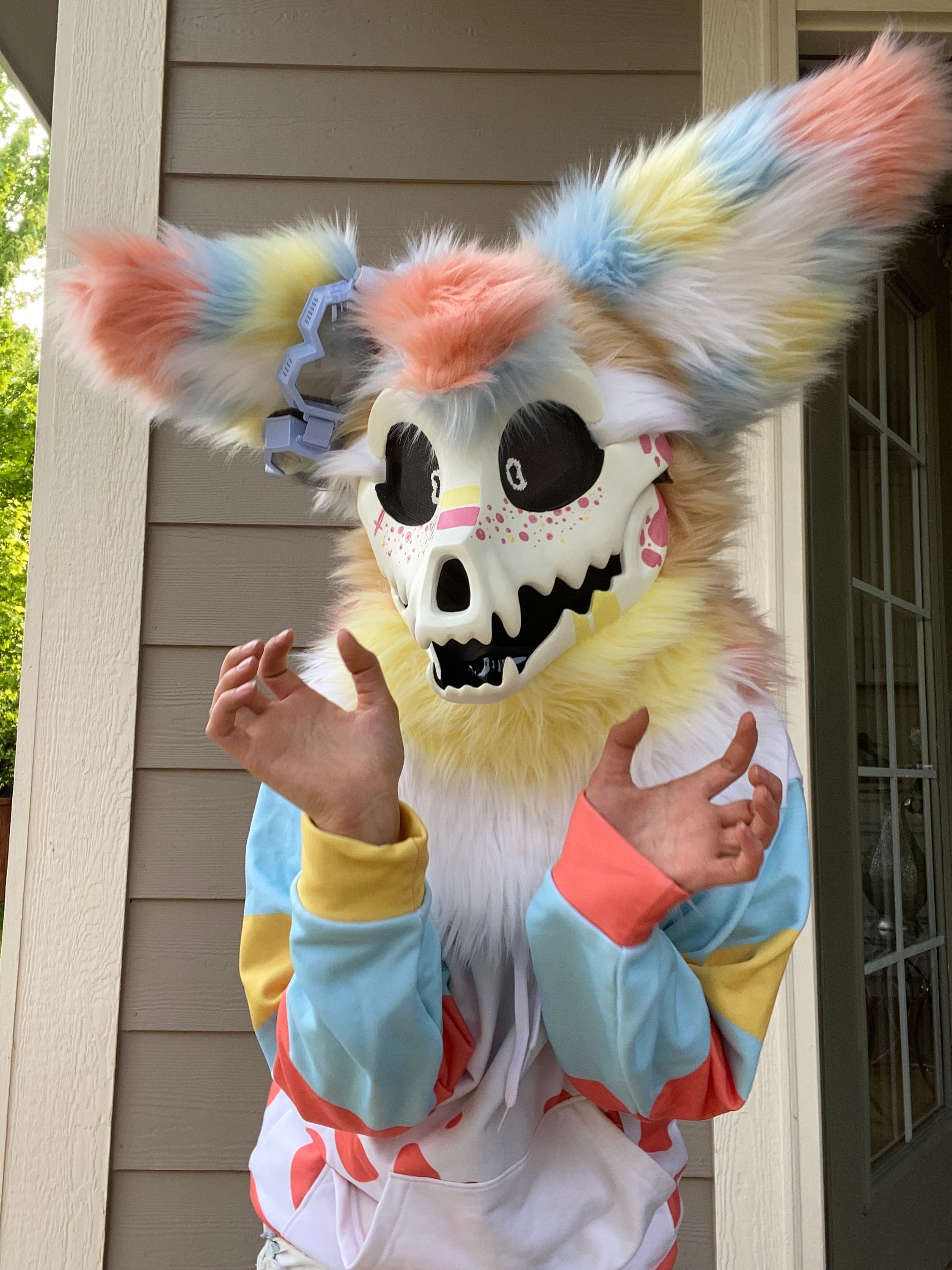 Skull Dog Fursuit Full Partial With Add Ons Made by Me - Etsy Australia