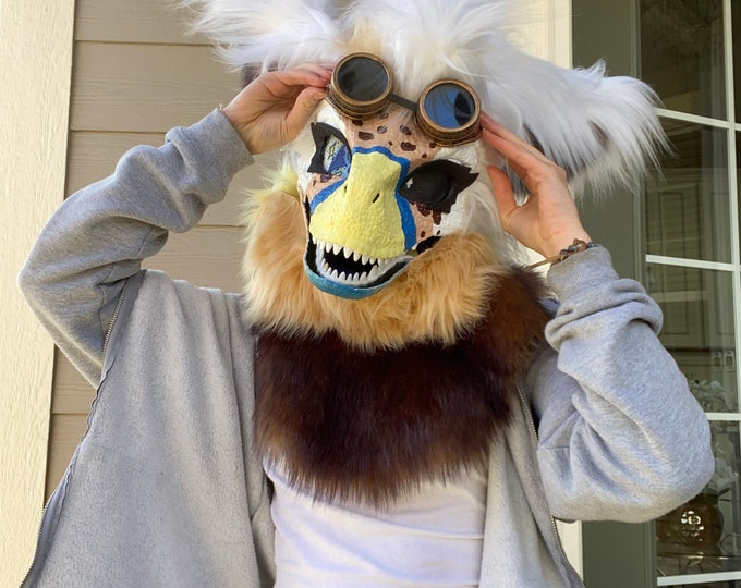Raptor Mask Premade High Quality Steampunk Ready to Ship Made for Small ...