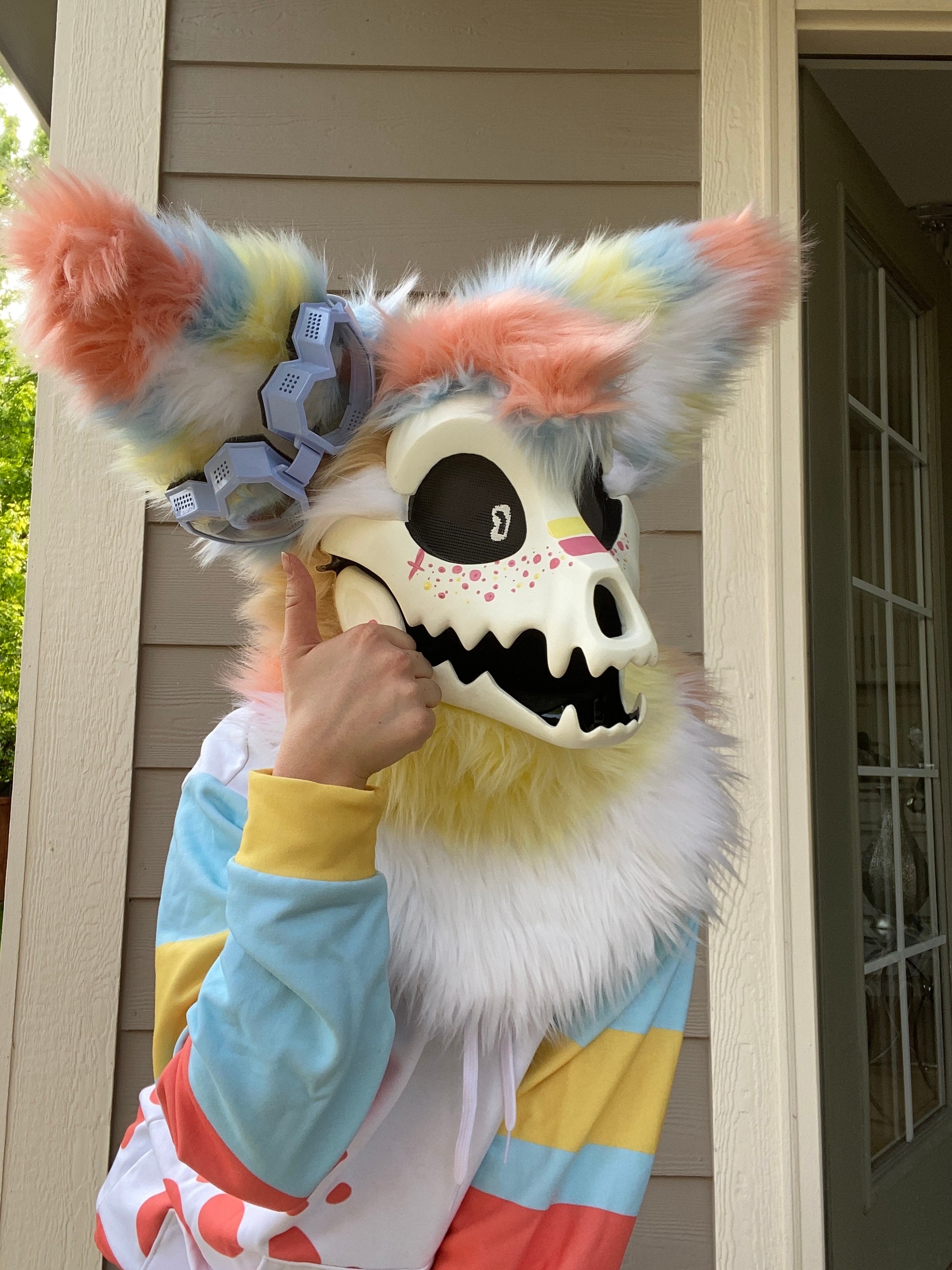 Skull Dog Fursuit Full Partial With Add Ons Made by Me - Etsy Australia