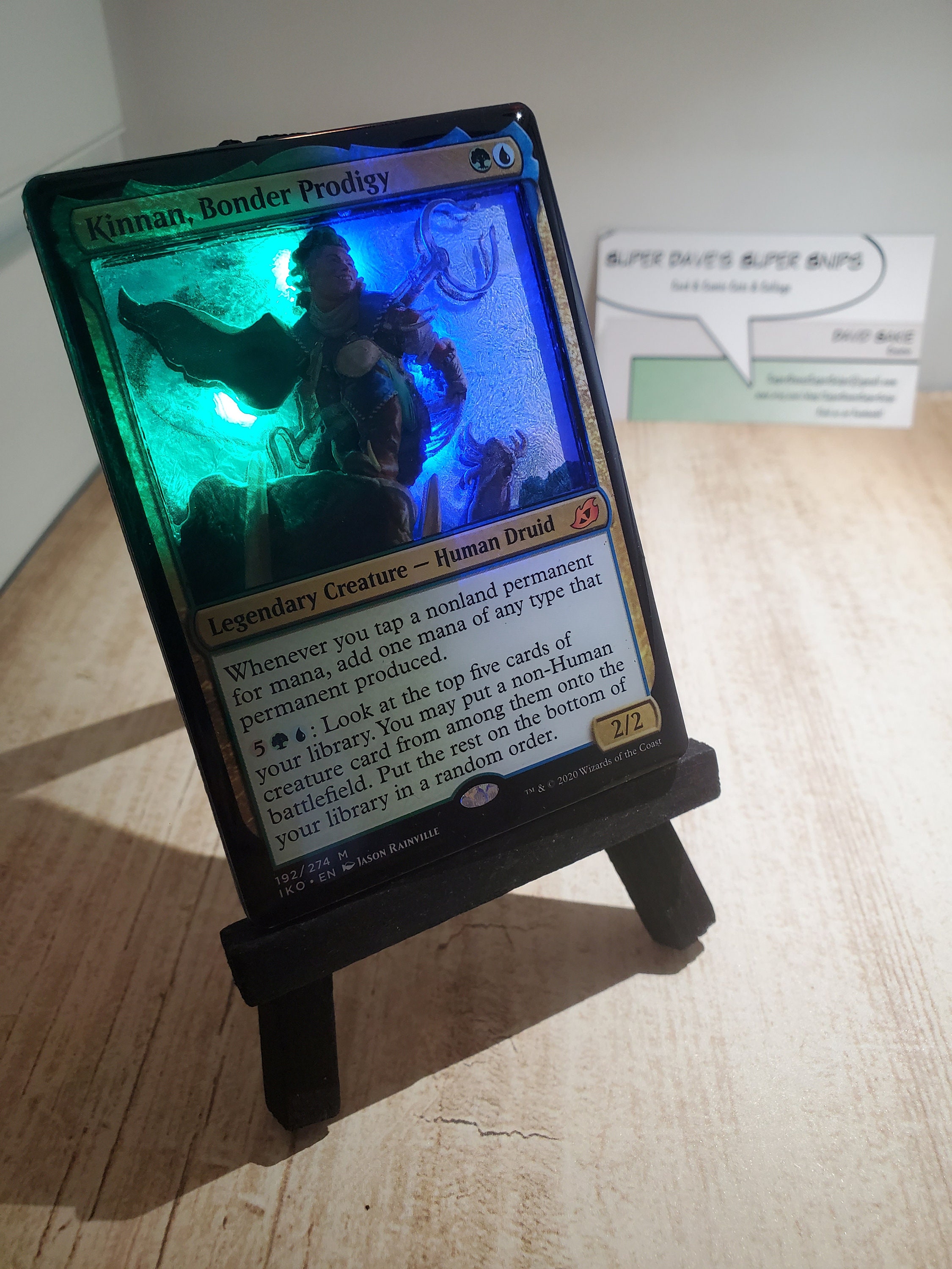 MTG Alter 3D Card Kinnan Ikoria EDH Collectible Display Card LED Lights ...
