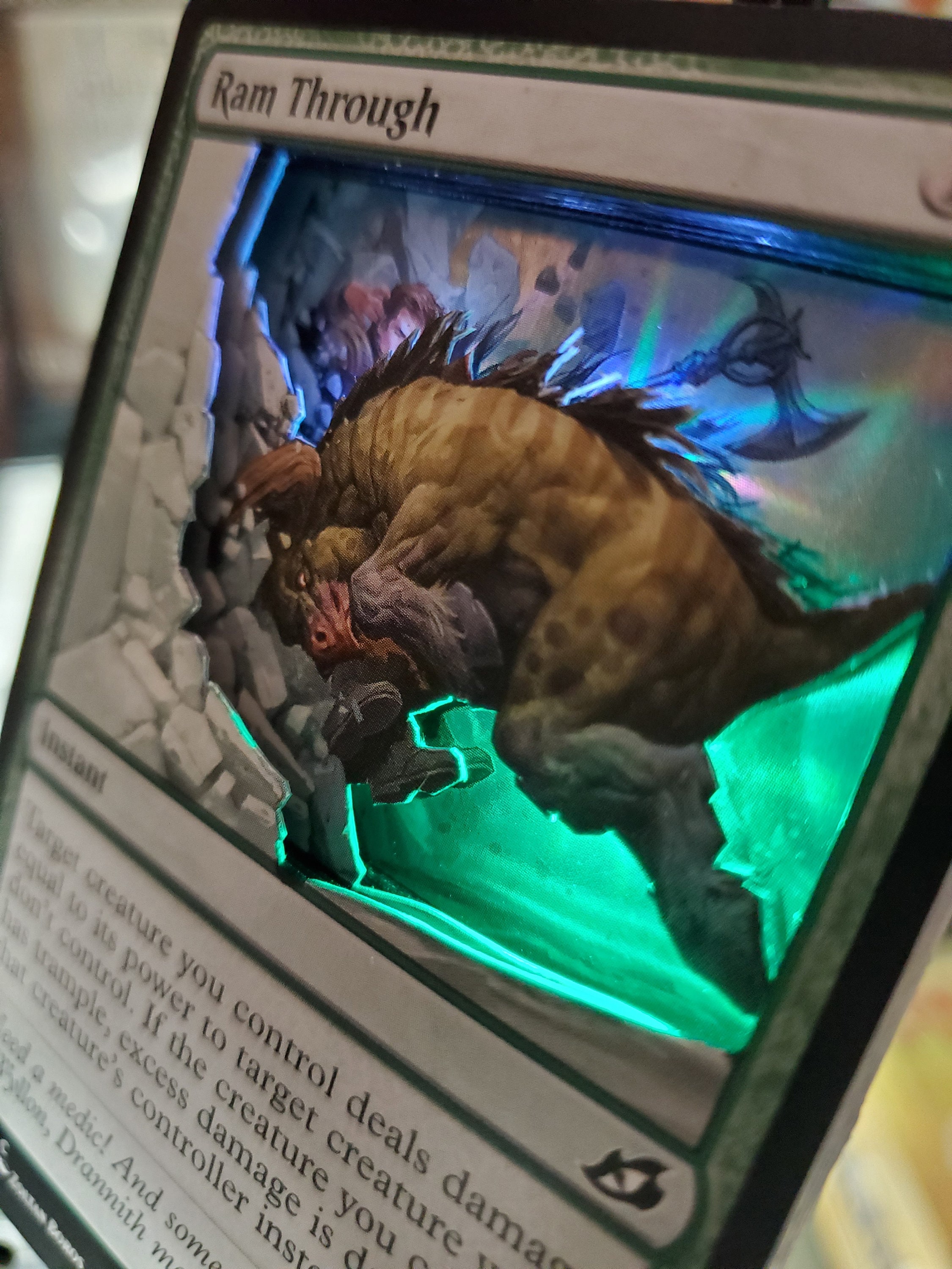 MTG Alter 3D Card Ram Through Ikoria Set Collectible LED Magic the ...