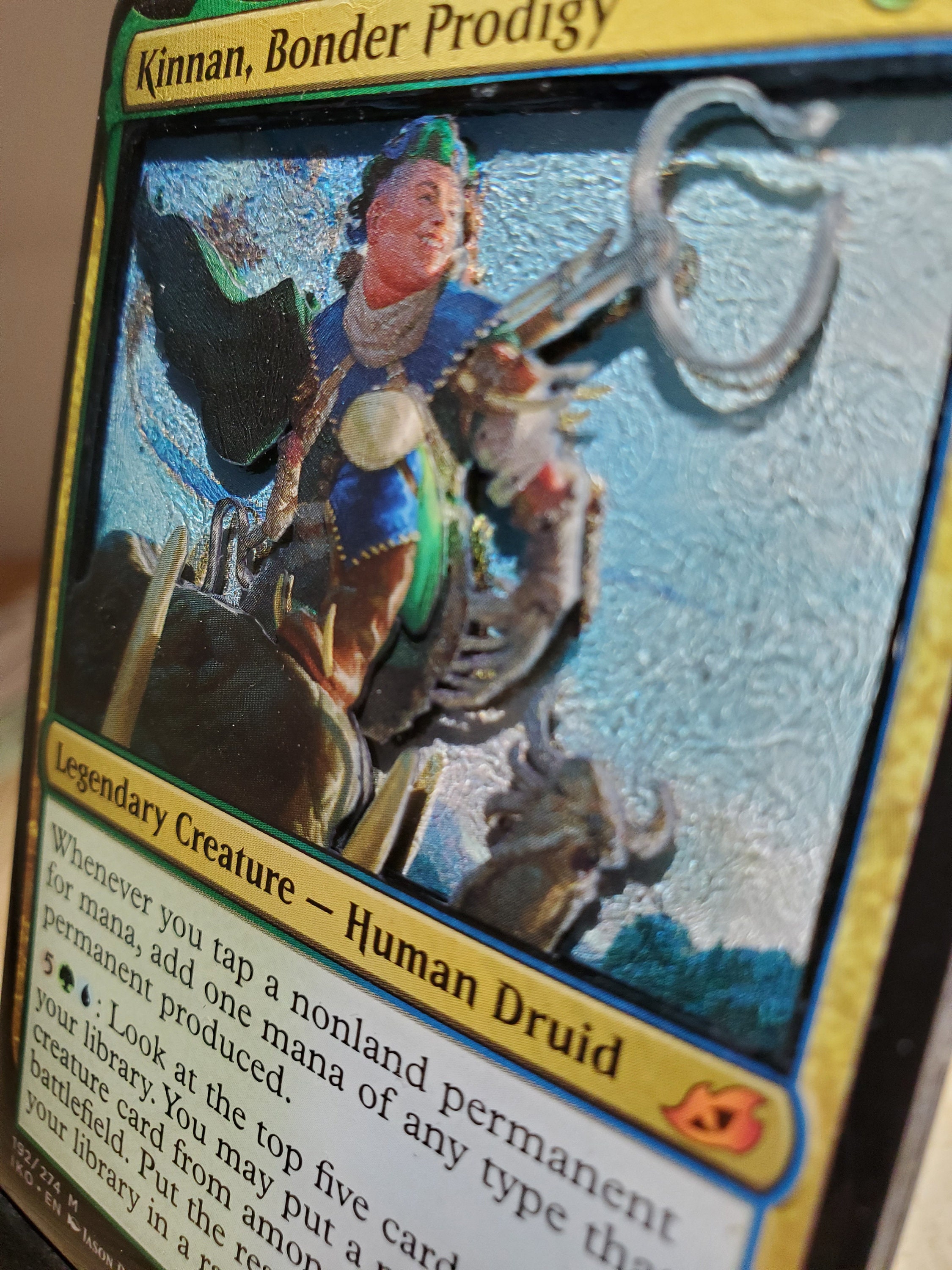 MTG Alter 3D Card Kinnan Ikoria EDH Collectible Display Card LED Lights ...