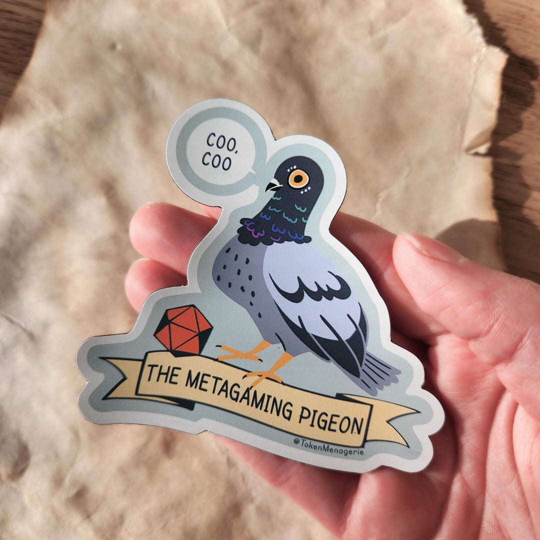 The Metagaming Pigeon Magnet Dungeons and Dragons Meme - Etsy