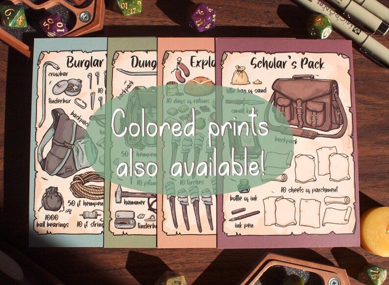 Explorer's Pack Visual Aid Coloring Page Digital - Etsy