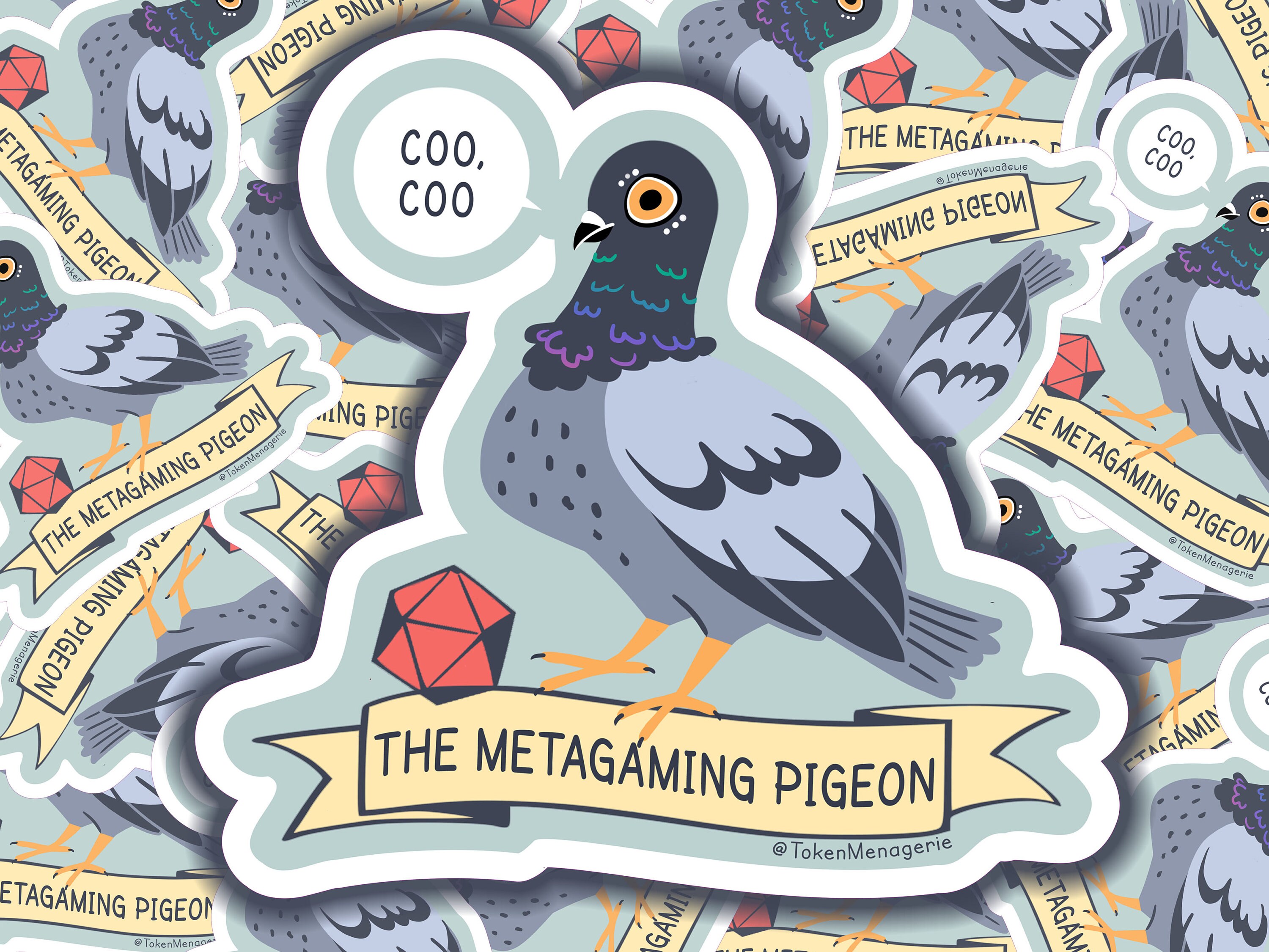 The Metagaming Pigeon Sticker Dungeons and Dragons Meme - Etsy