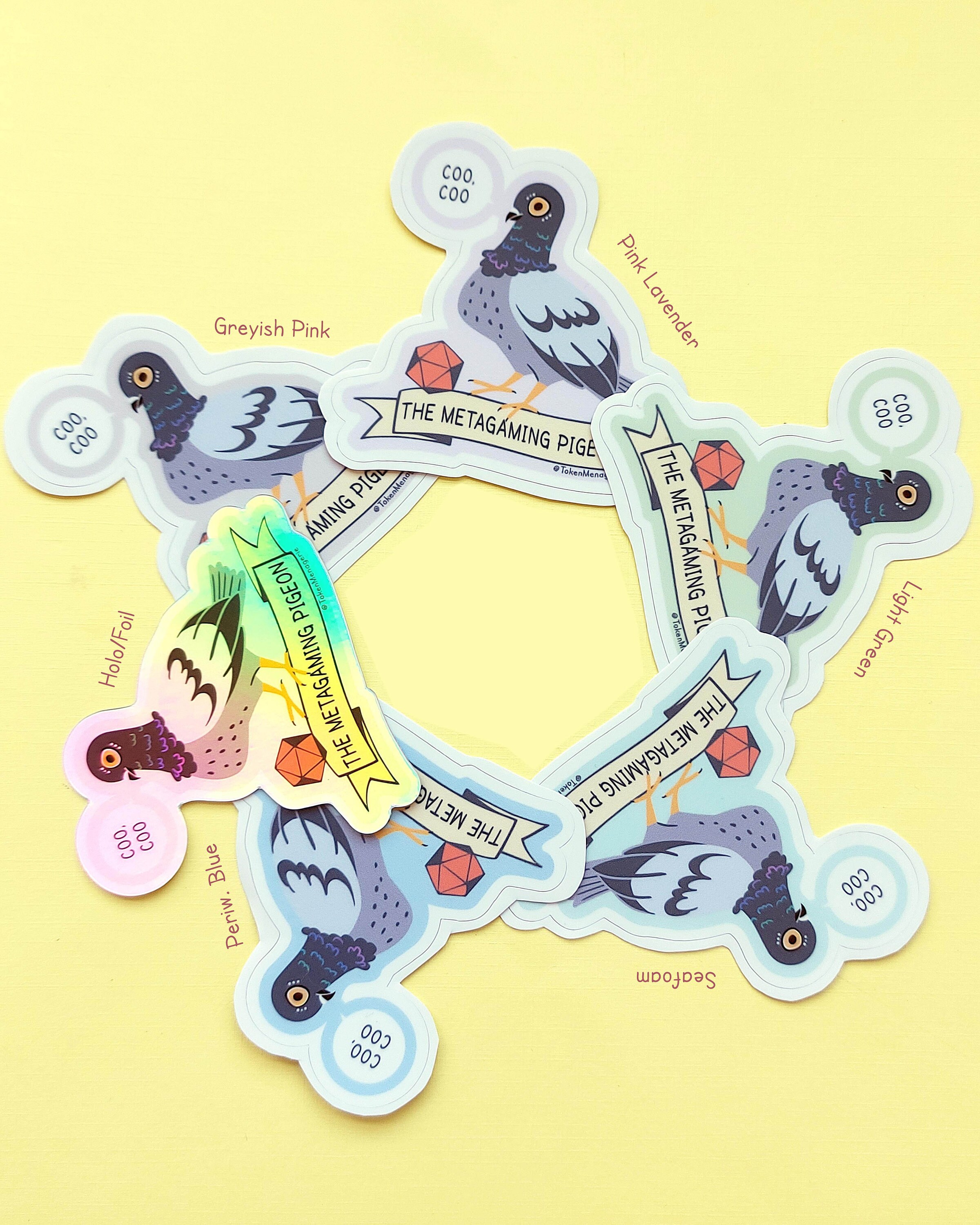 The Metagaming Pigeon Sticker Dungeons and Dragons Meme - Etsy