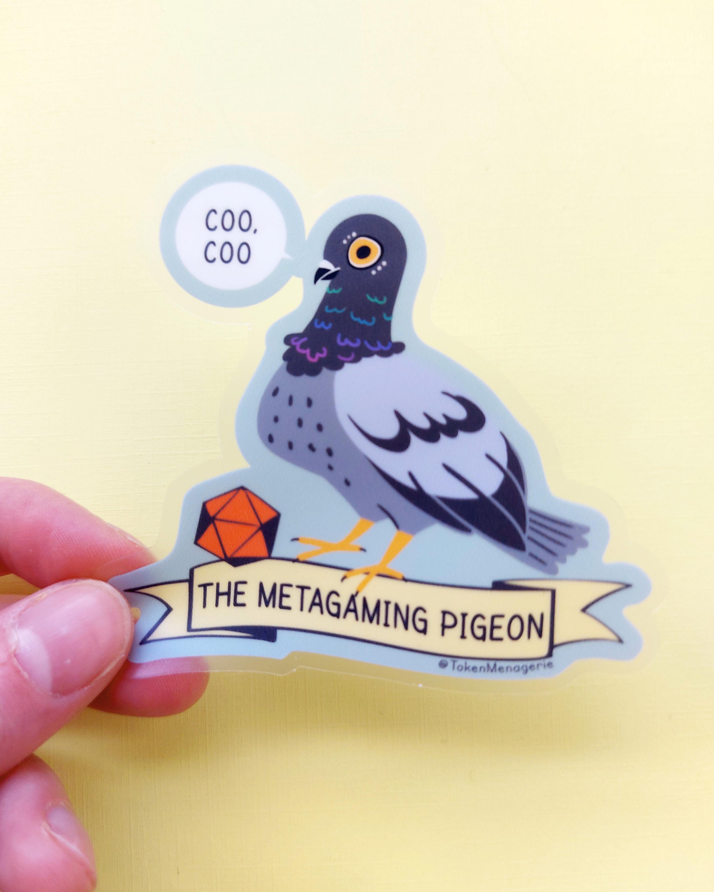 The Metagaming Pigeon Sticker Dungeons and Dragons Meme - Etsy