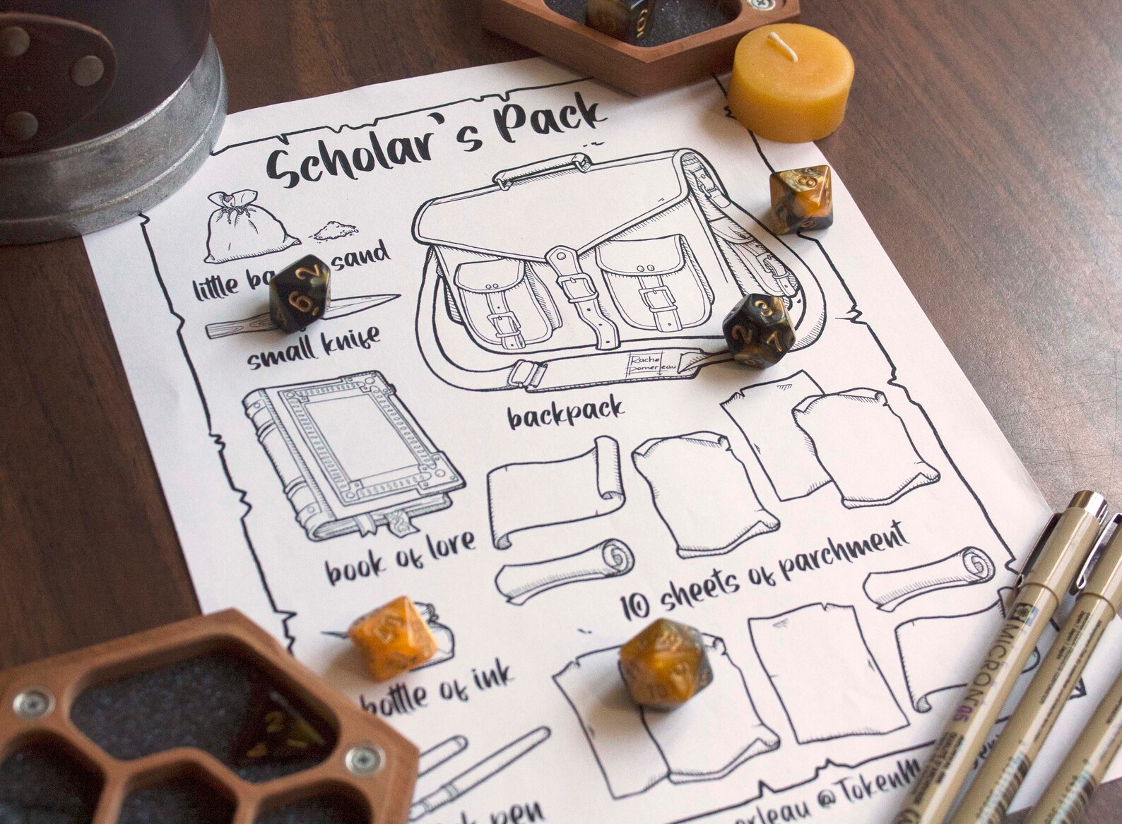 Scholar's Pack Visual Aid Coloring Page Digital - Etsy