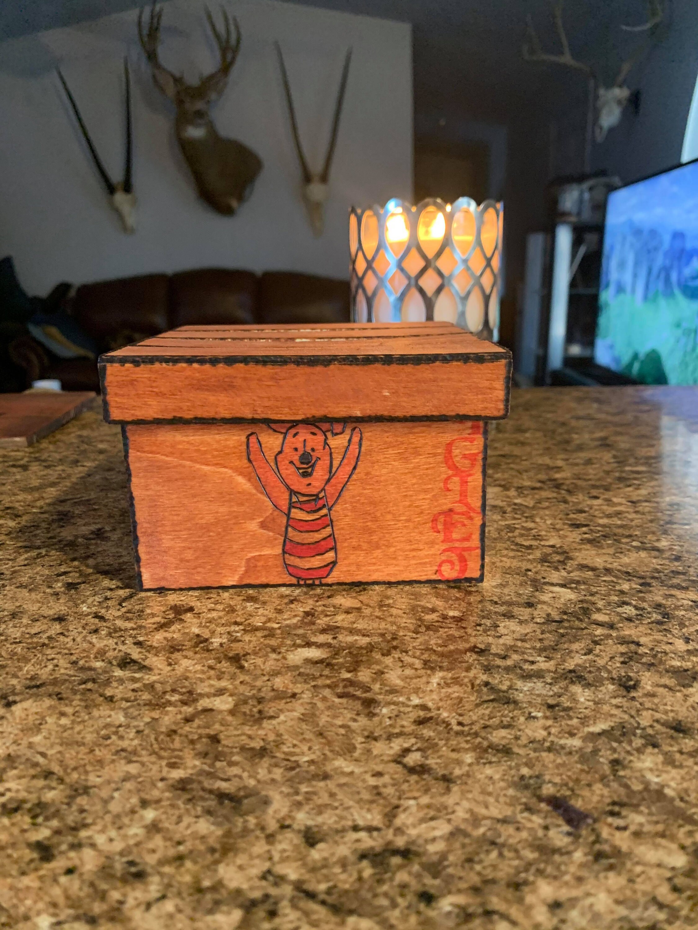 Winnie the Pooh Wood Burned Box - Etsy