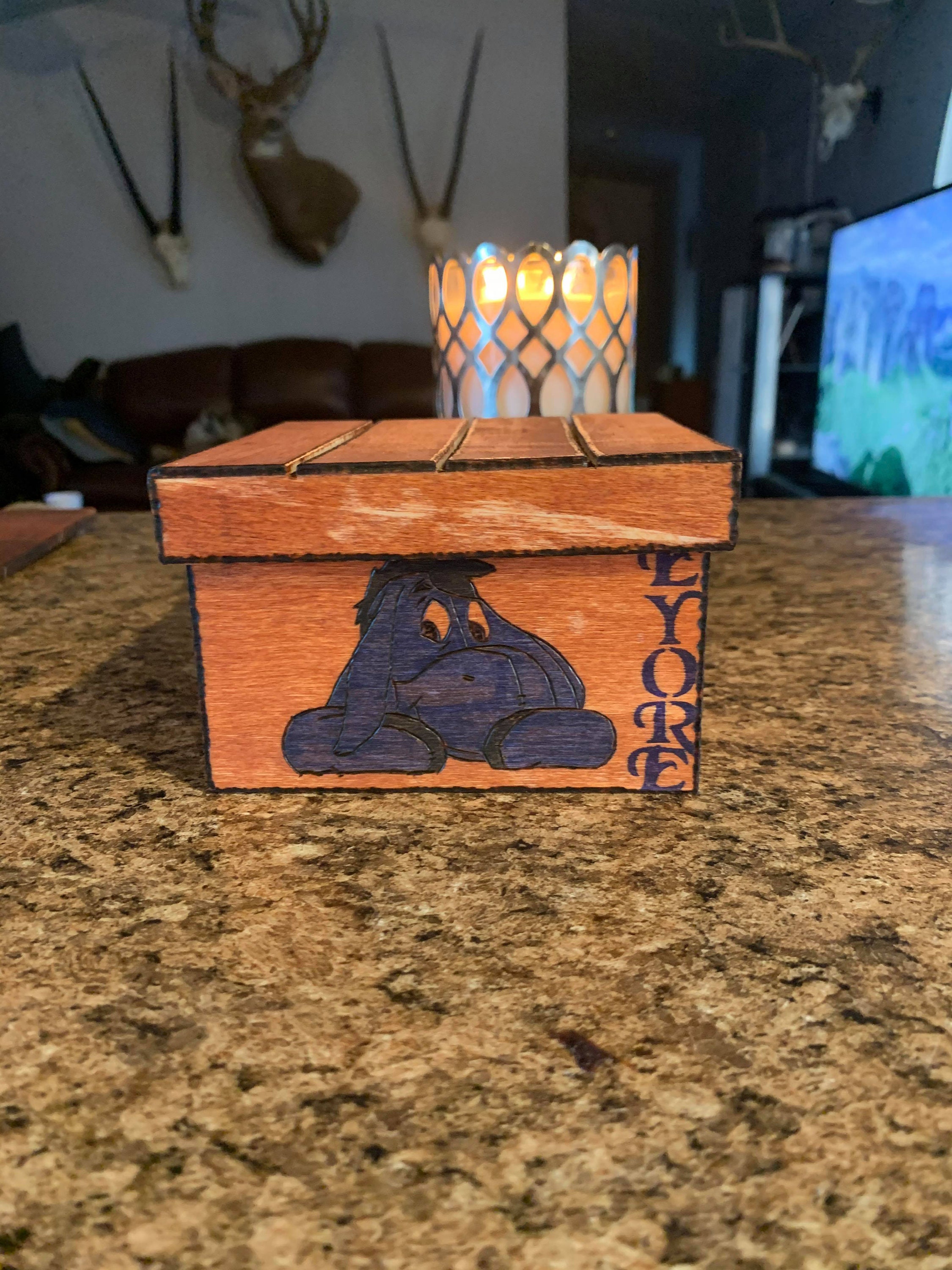 Winnie the Pooh Wood Burned Box - Etsy