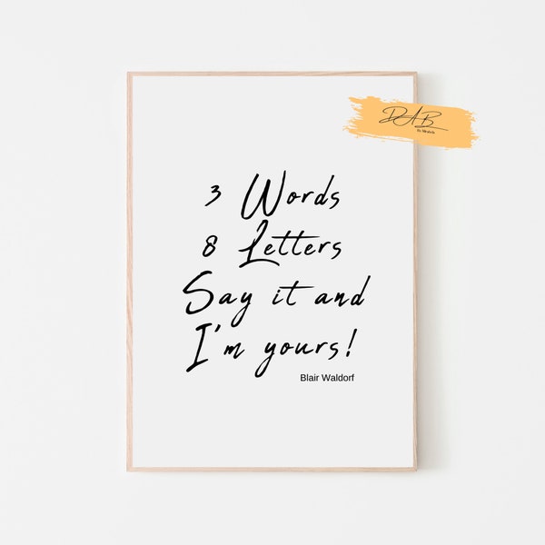 Printable Poster Chuck Bass - Etsy