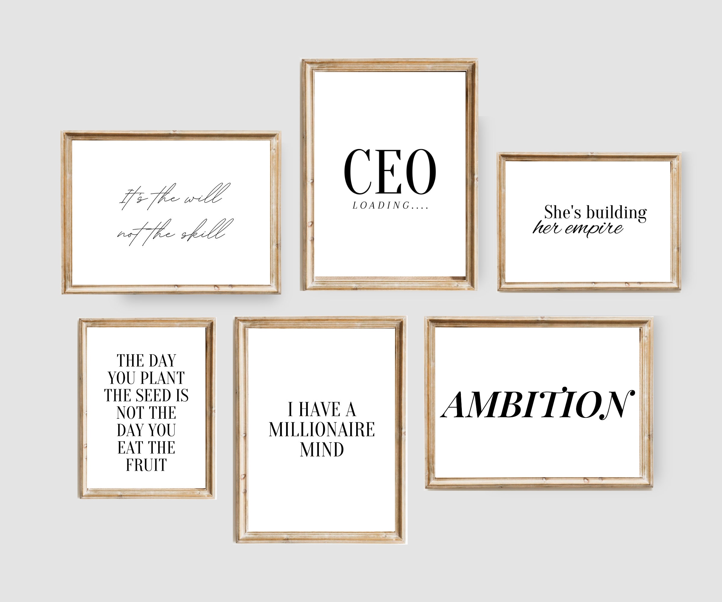 Office Wall Art Set of 15 PRINTABLES Home Office Decor - Etsy