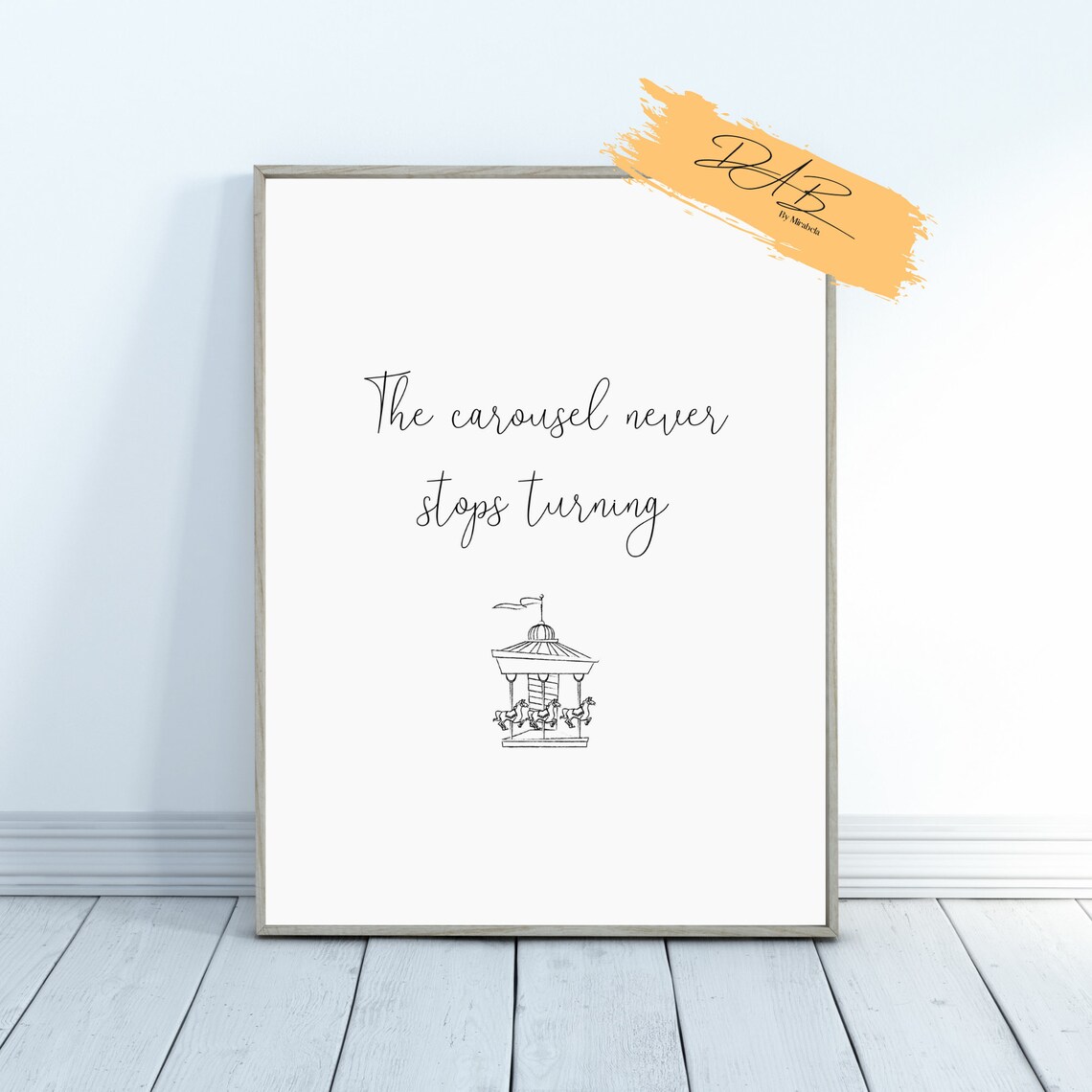Grey's Anatomy Carousel Quote the Carousel Never Stops - Etsy
