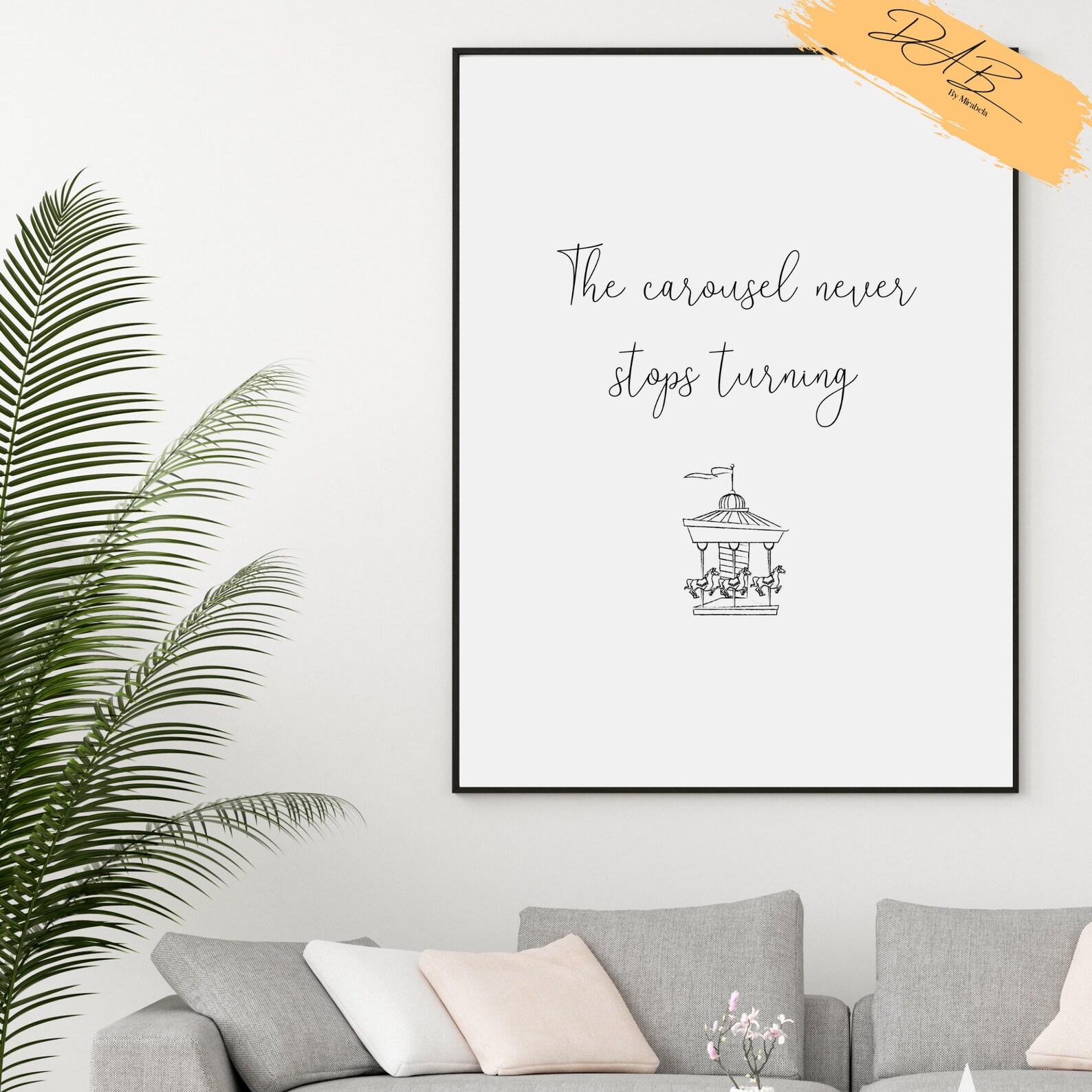 Grey's Anatomy Carousel Quote the Carousel Never Stops - Etsy
