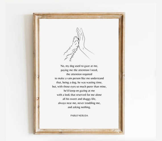 A Dog Has Died By Pablo Neruda Meaning