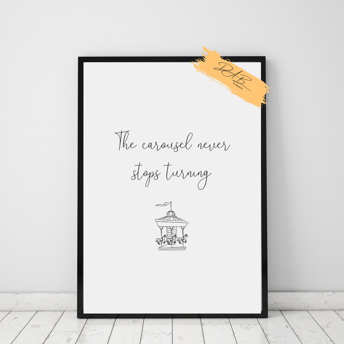 Grey's Anatomy Carousel Quote the Carousel Never Stops - Etsy