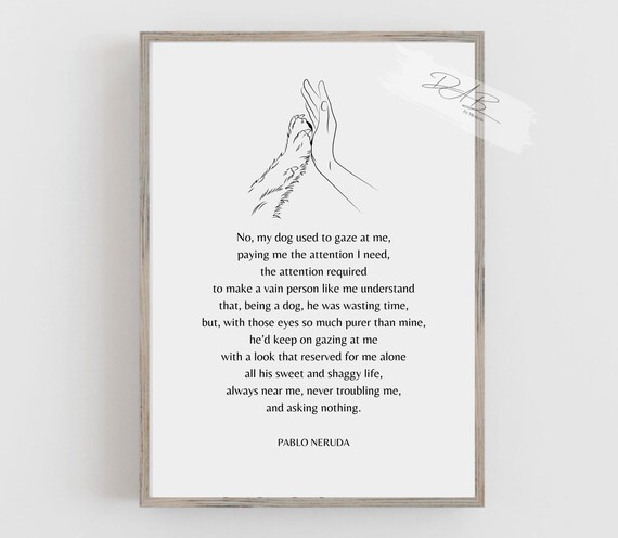 A Dog Has Died By Pablo Neruda Meaning