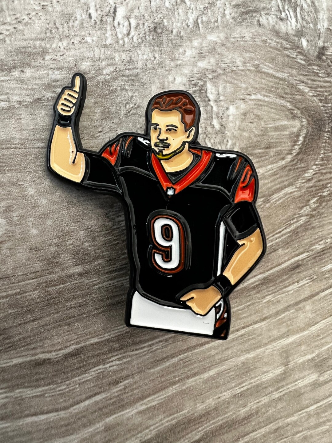 Joe Burrow Soft Enamel Pin + 2 Stickers + Keychain AFC Champion - Etsy