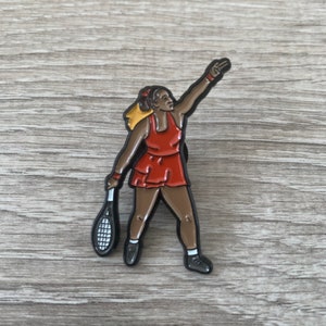 Serena Williams Tennis Soft Enamel Pins - Etsy