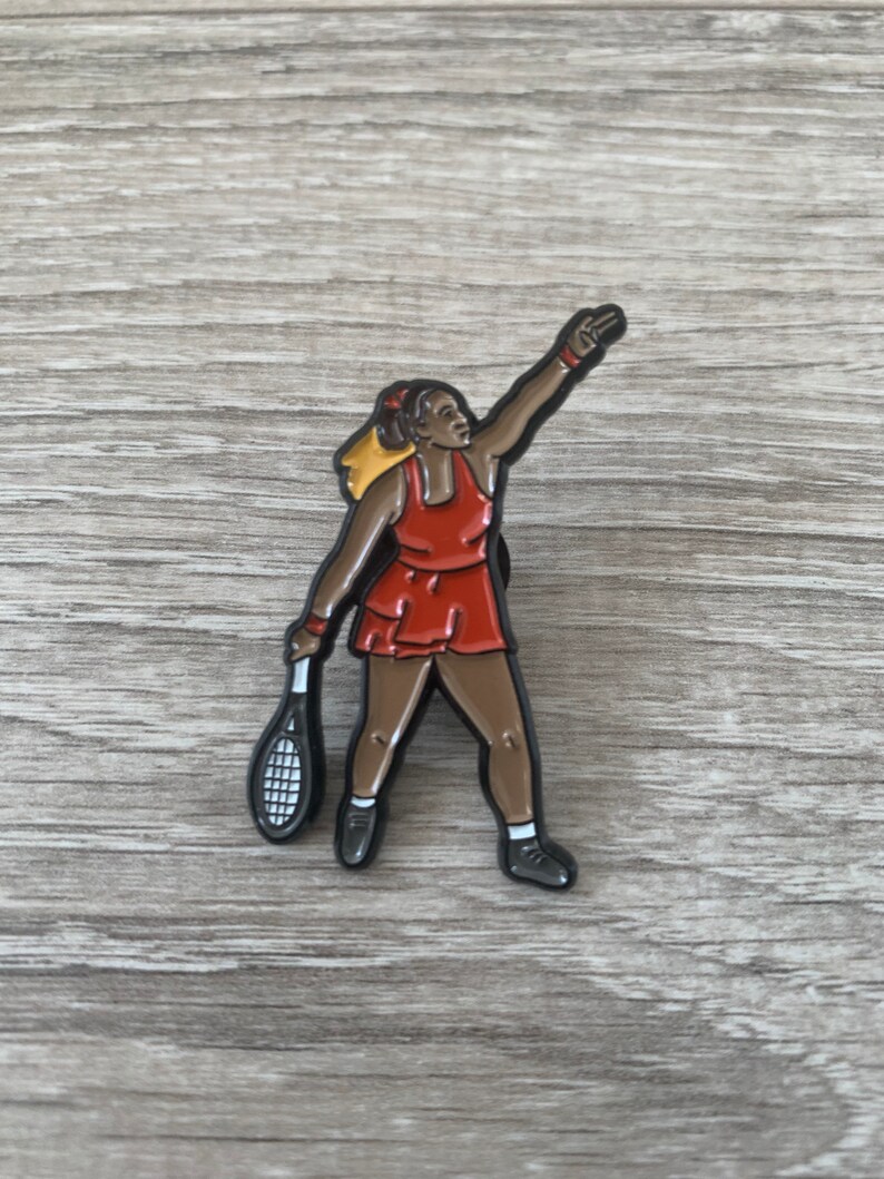 Serena Williams Tennis Soft Enamel Pins - Etsy
