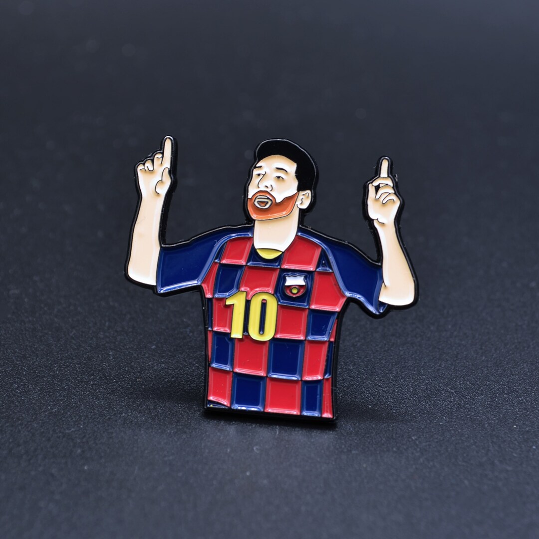 Lionel Messi Barcelona Enamel Pin & 2 Stickers - Etsy