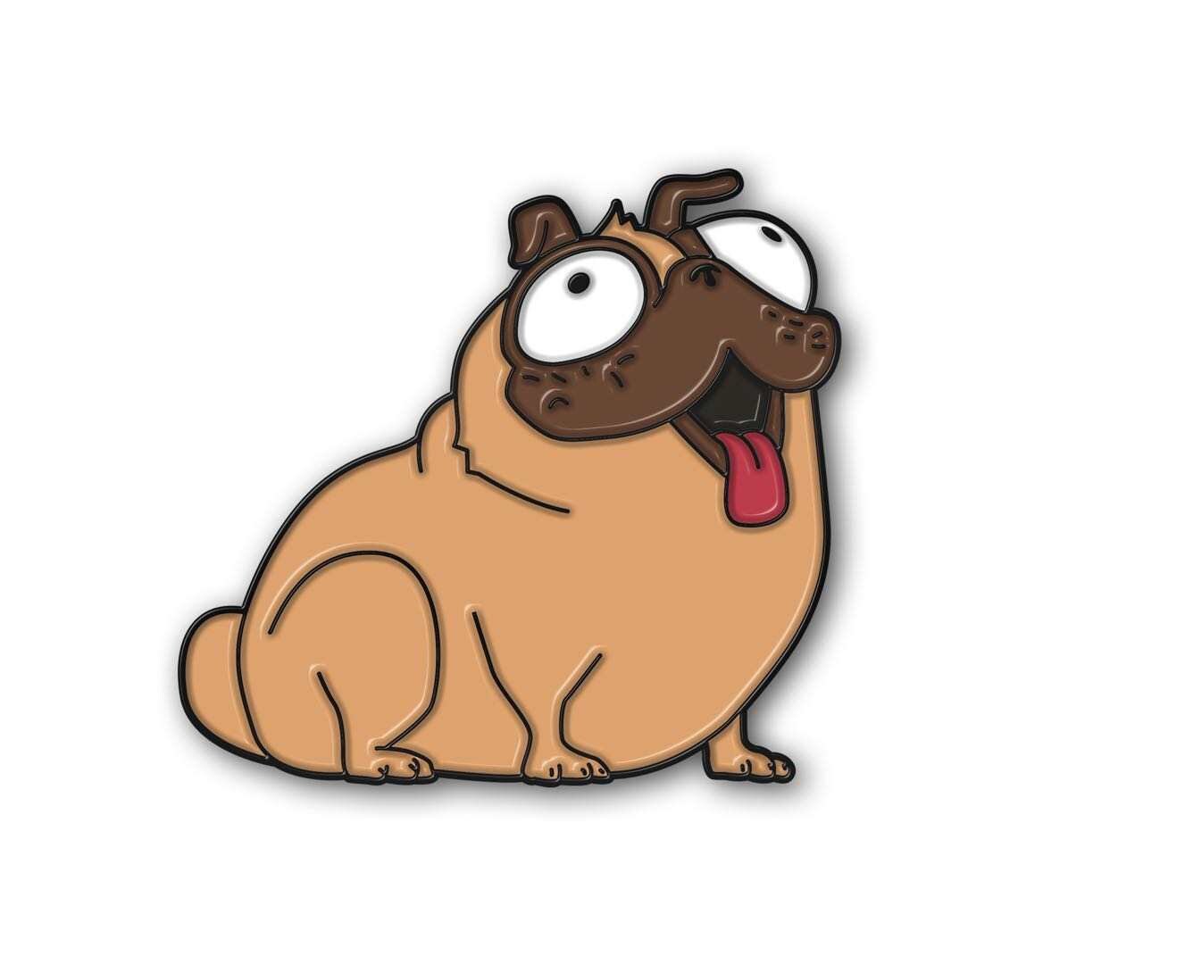 Monchie Dog Pin Dog Lovers Pin Pug Life Pin Stickers | Etsy