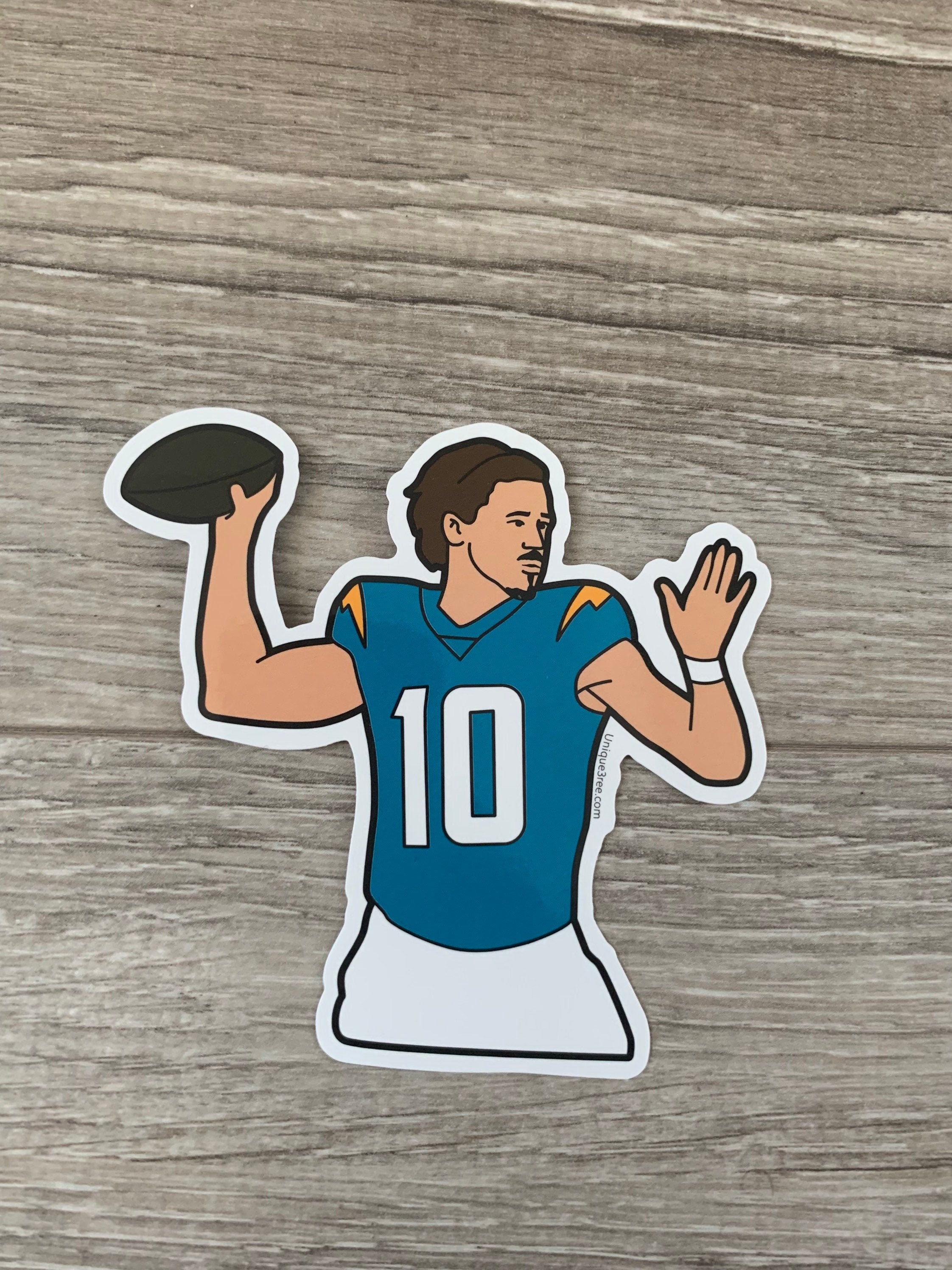 Justin Herbert Los Angeles Chargers Quarterback stickers buy 3 | Etsy
