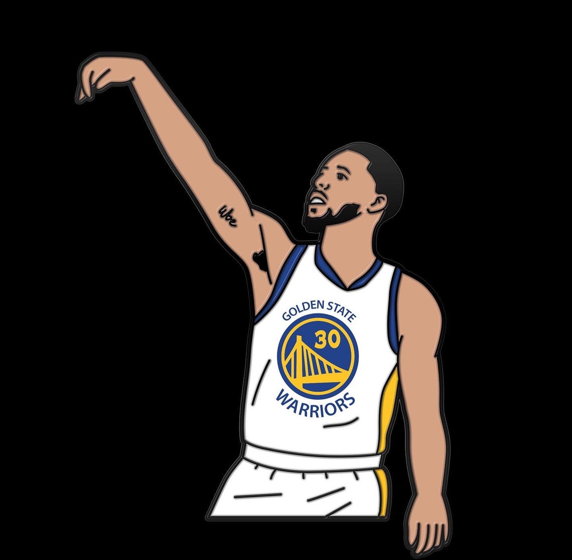 Stephen Curry Steph Curry Enamel Pin 2 Stickers Keychain - Etsy