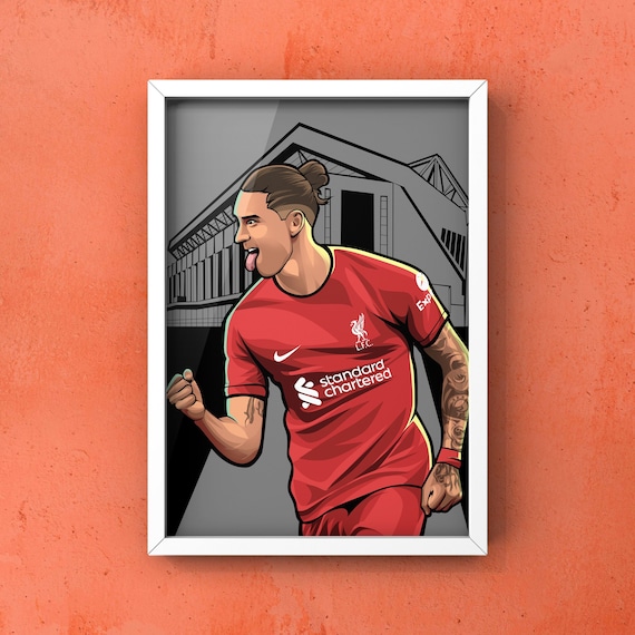 Darwin Nunez Liverpool Fan Art Poster for English Premier - Etsy UK