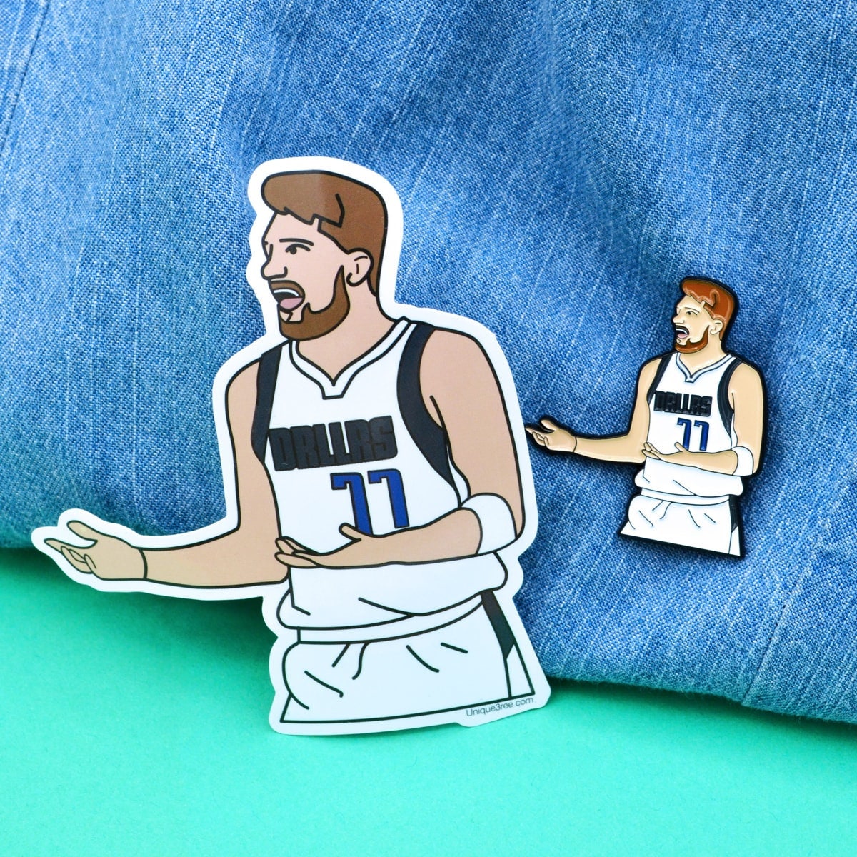 Luka Doncic Dallas Mavericks Pins 2 Stickers - Etsy Sweden