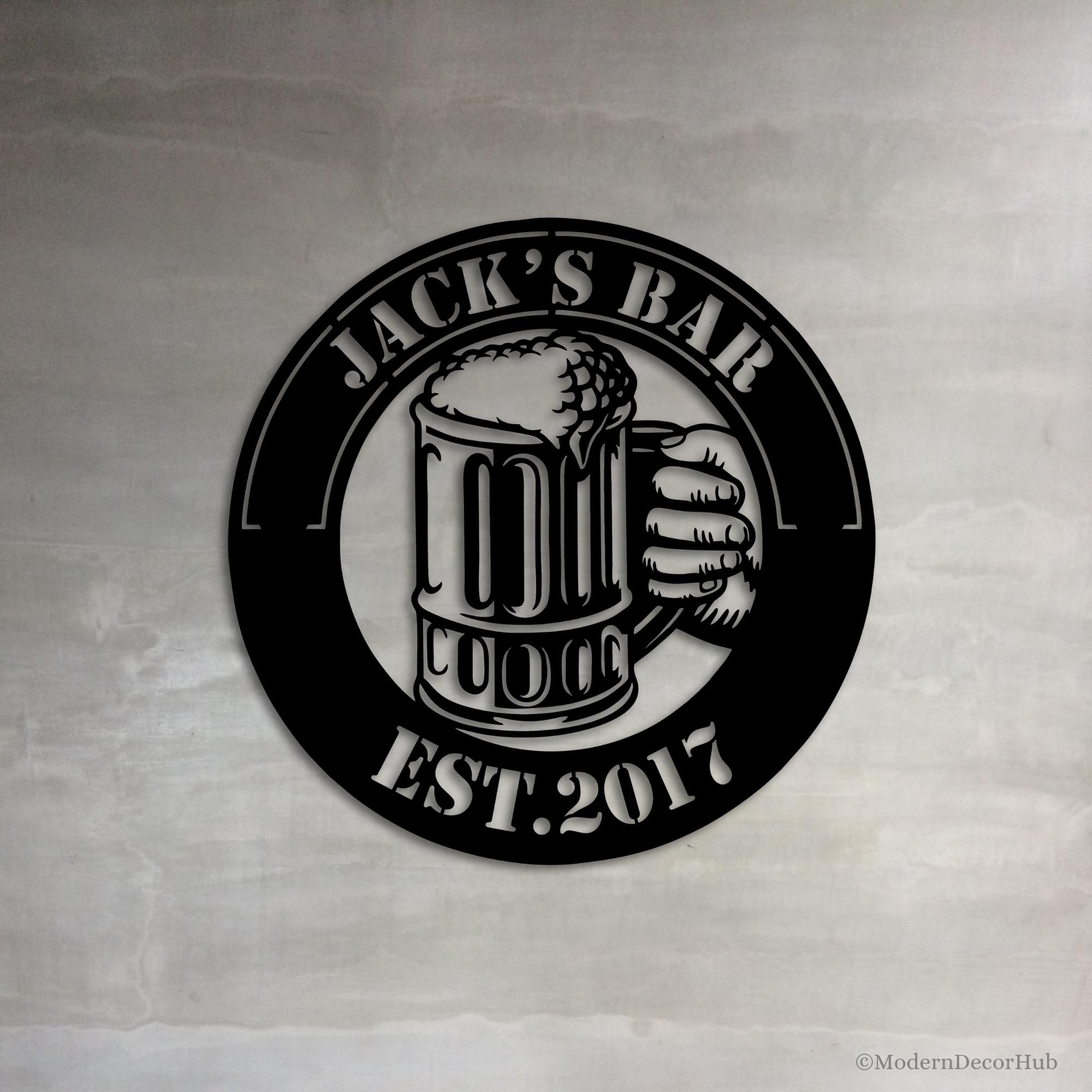 Custom Bar Sign, Metal Bar Sign, Personalized Bar Sign ,business Sign ...