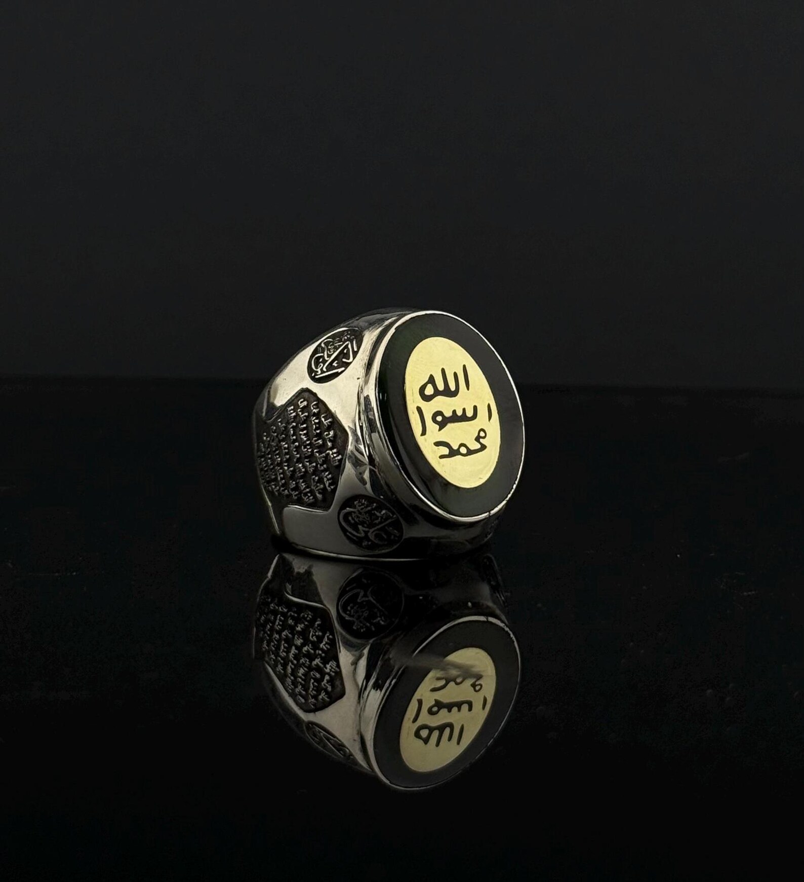 Seal of Prophet Muhammad Silver Ring, Islamic Silver Ring, 925 Sterling ...