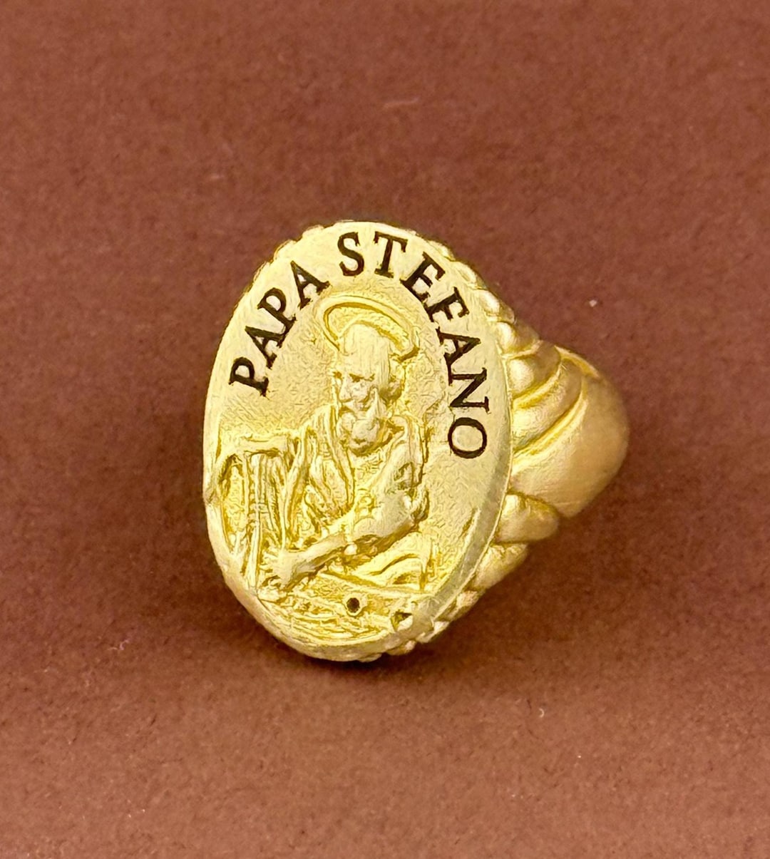 Bishop Ring, Pope Pivs IX, Fisherman Ring, Pope's Ring, Signet Silver ...