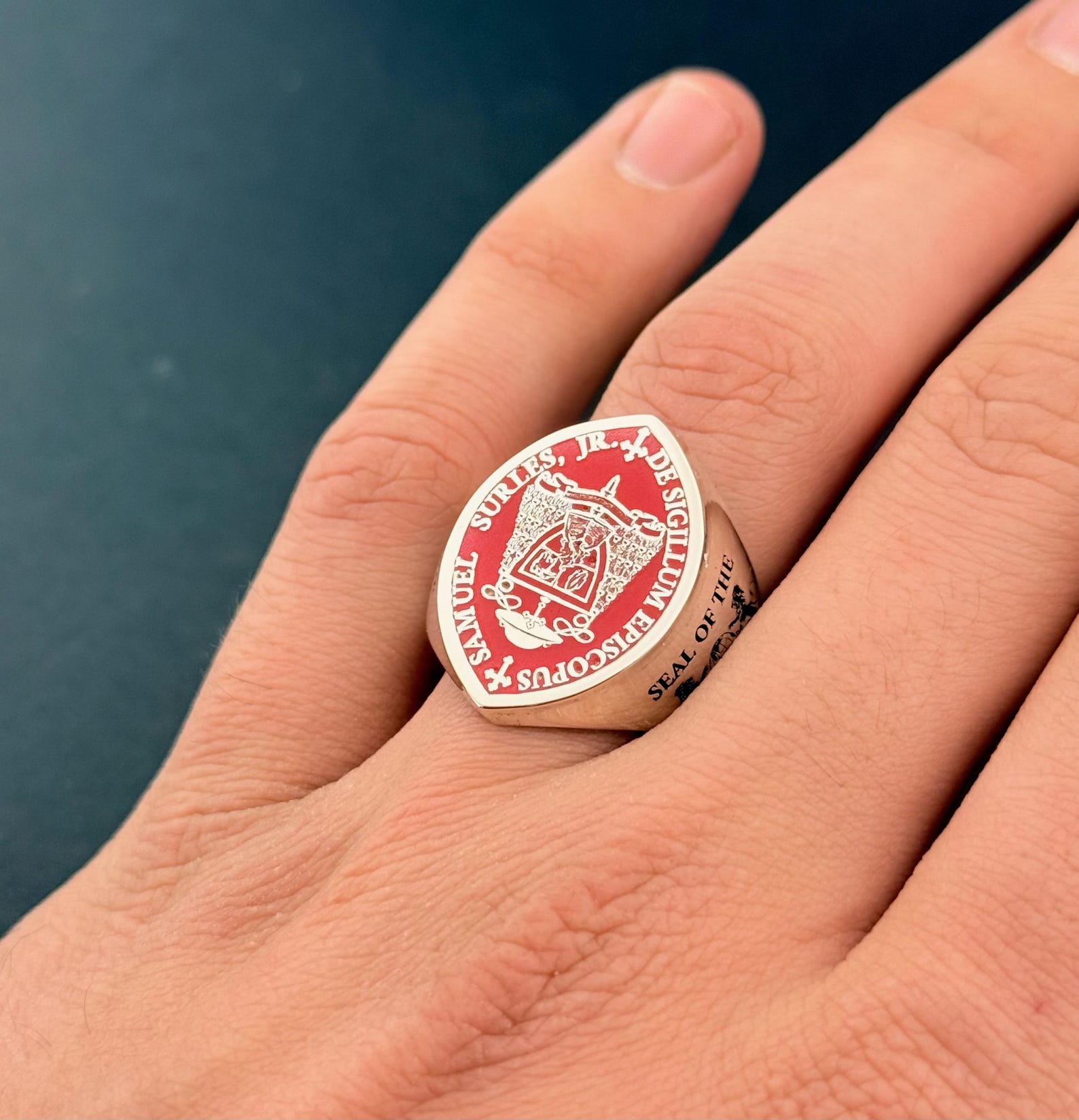 Custom Bishop Ring, Personalized Episcopal Seal Design, Seal of the ...