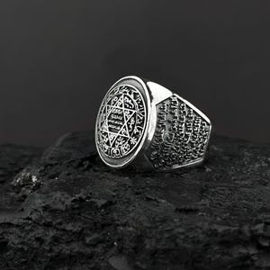 Solomon Ring, Solomon Seal, Islamic Jewelry, Seal of Solomon Ring ...