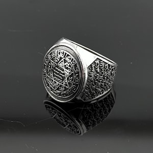 Solomon Ring, Solomon Seal, Islamic Jewelry, Seal of Solomon Ring ...