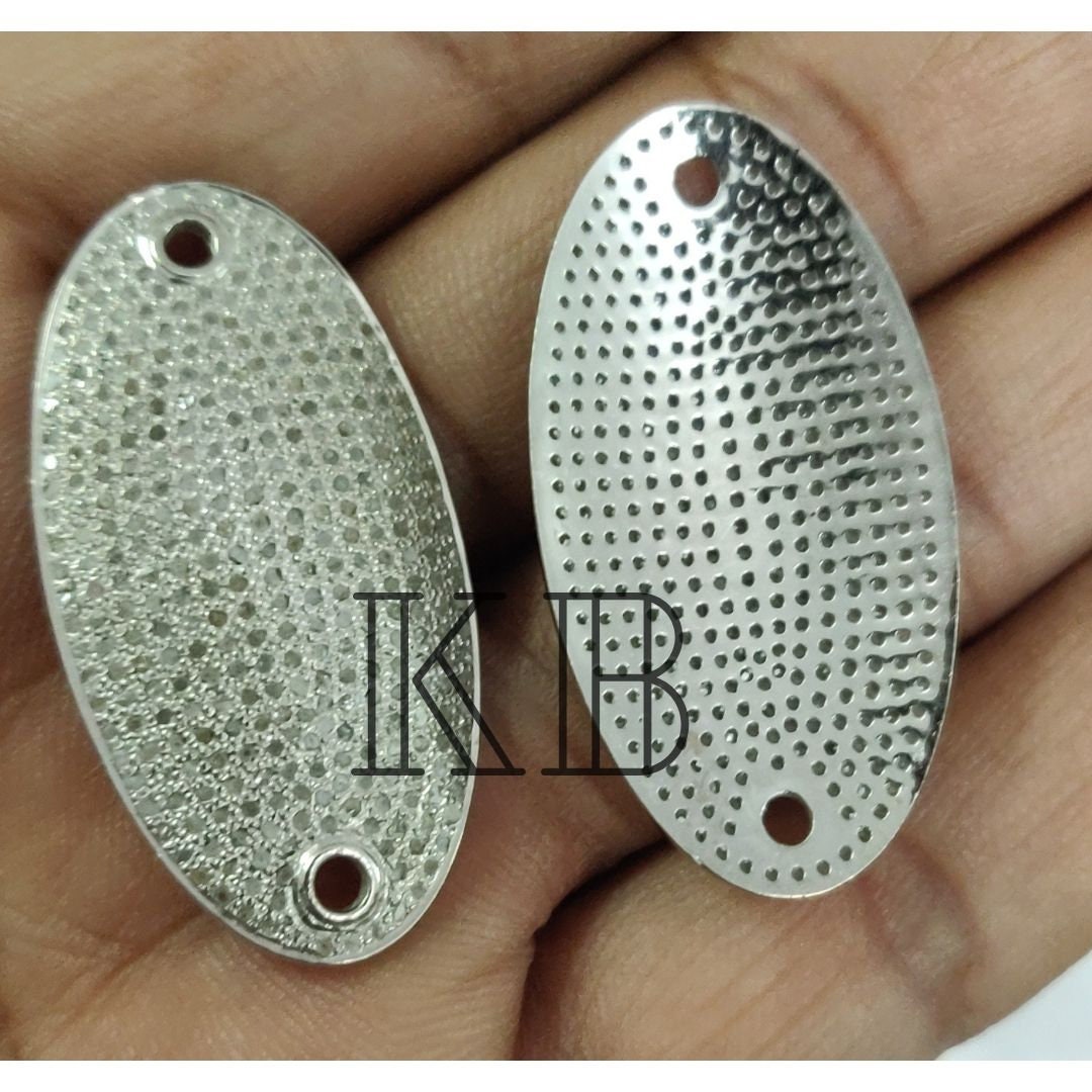 Oval Connector Diamond Oval Connector Pave Diamond Jewelry - Etsy