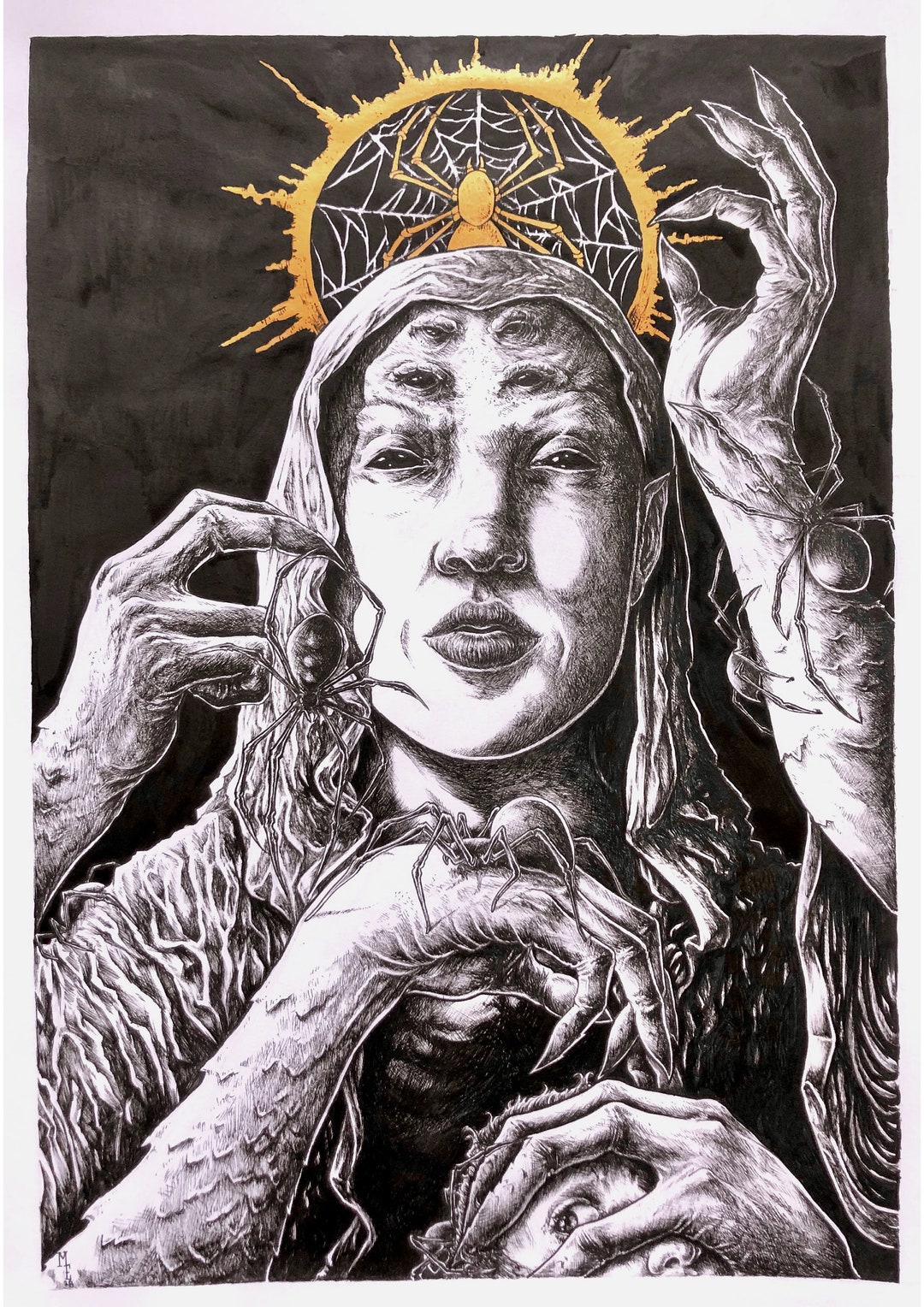 Spider Queen Art Print - Etsy