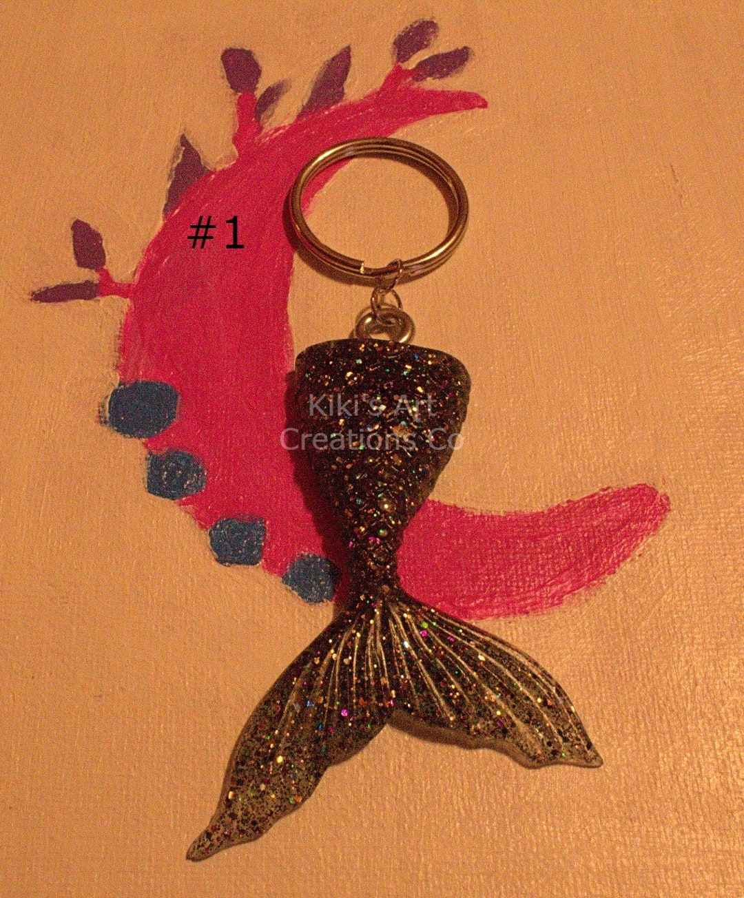 Mermaid Tail Keychain - Etsy