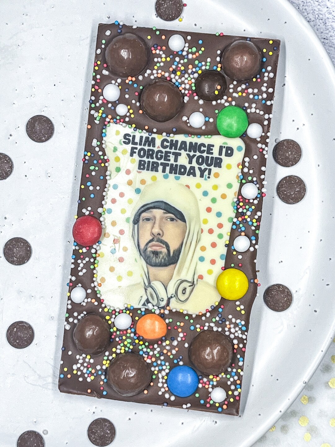 CHOCOLATE SLAB: Eminem - Add Any Message - Any Occasion - Belgian ...
